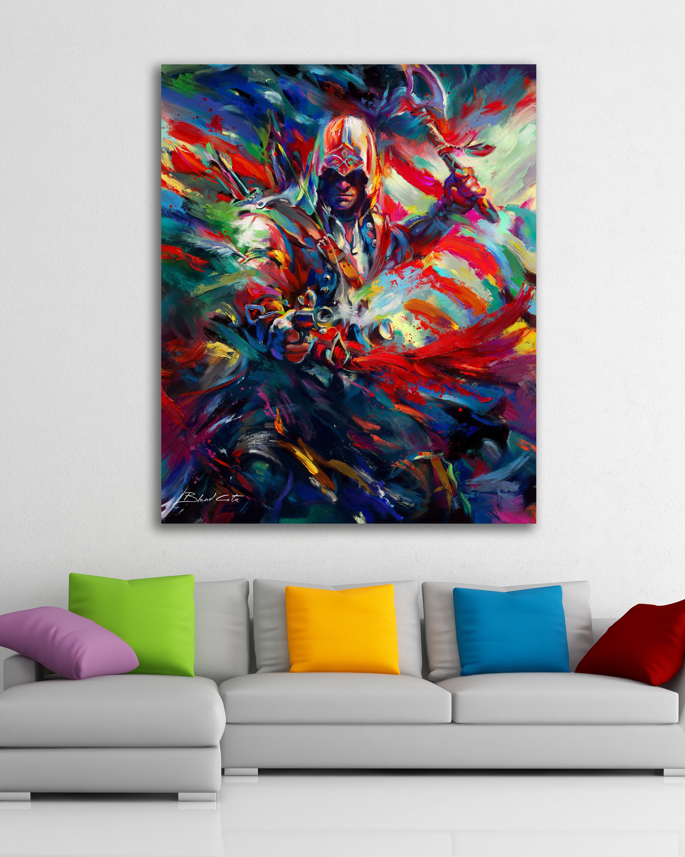 Assassin's Creed® III Connor Kenway (Original Painting) - Blend Cota Studios