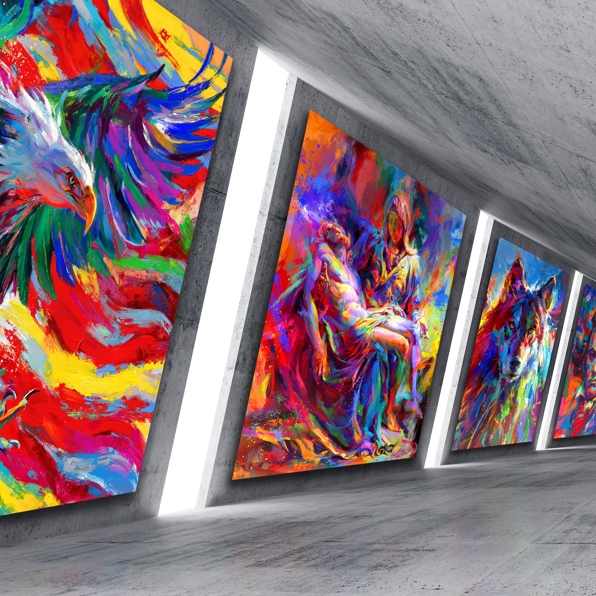 Color Expressionism Canvas Wall Art, Paintings & Prints - Blend Cota ...