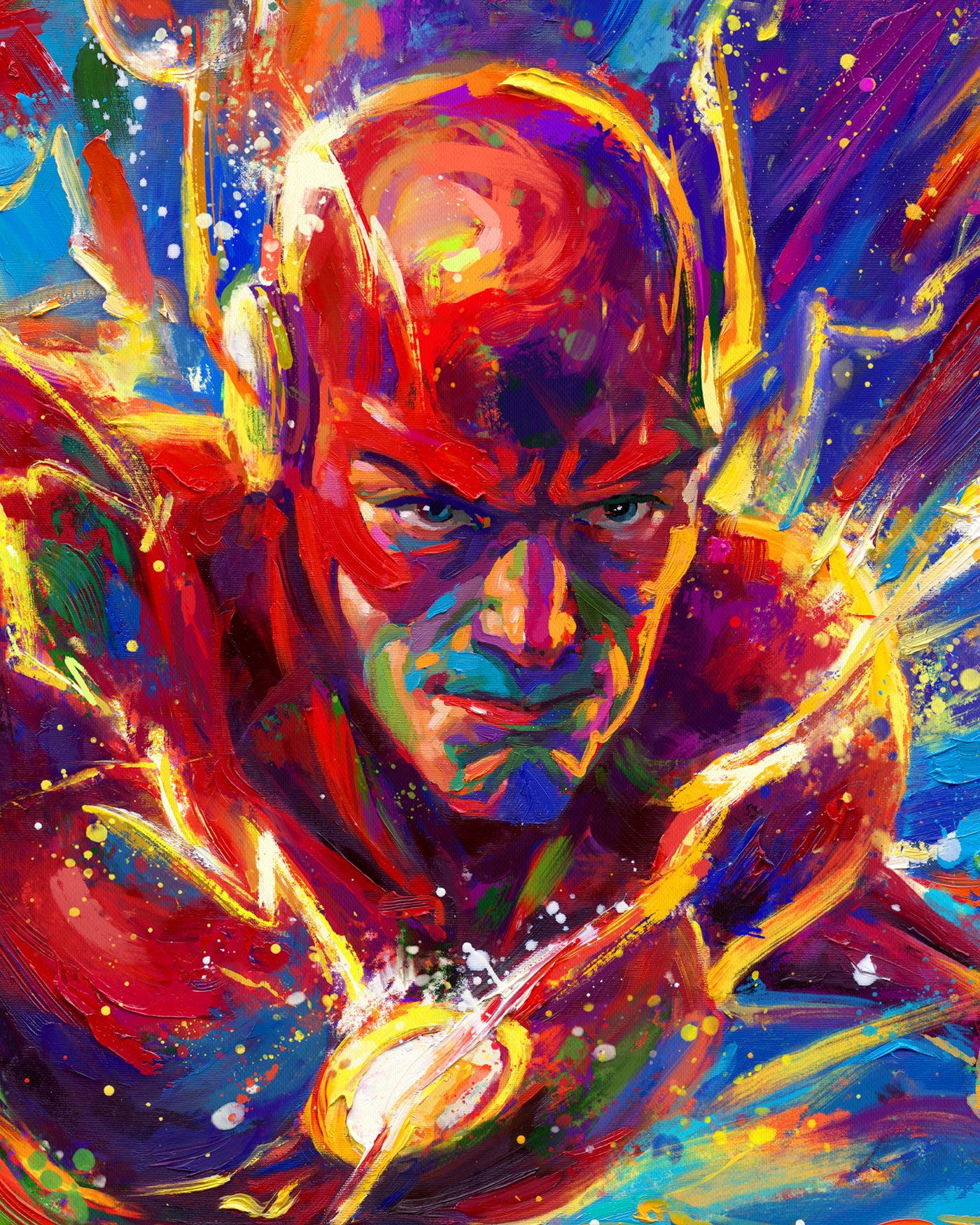 The Flash (Original Painting) - Blend Cota Studios