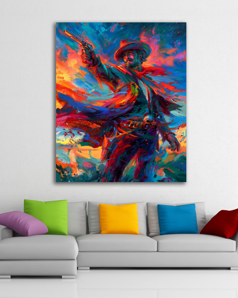 The Gunslinger (Original Painting) - Blend Cota Studios