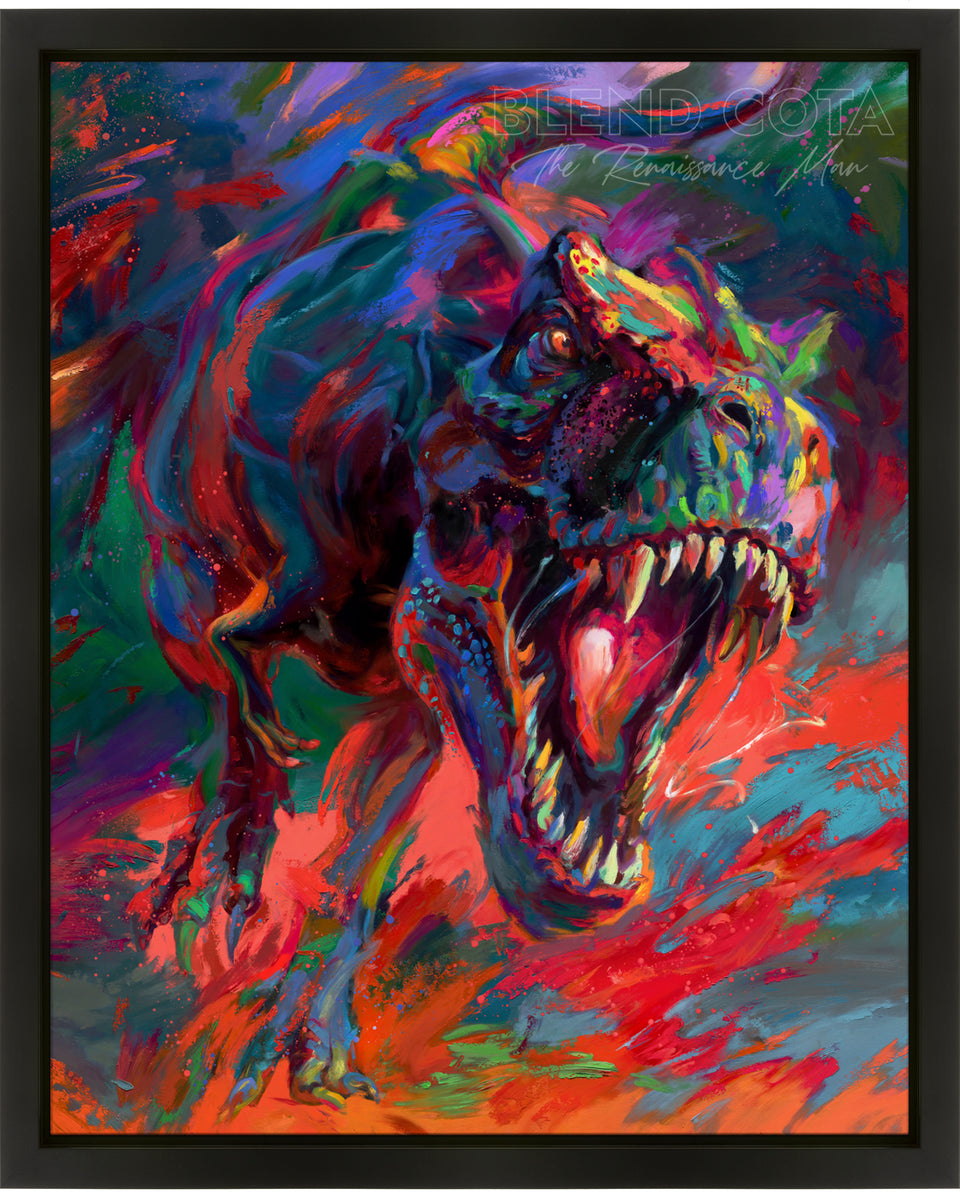T-Rex (Original Painting) - Blend Cota Studios