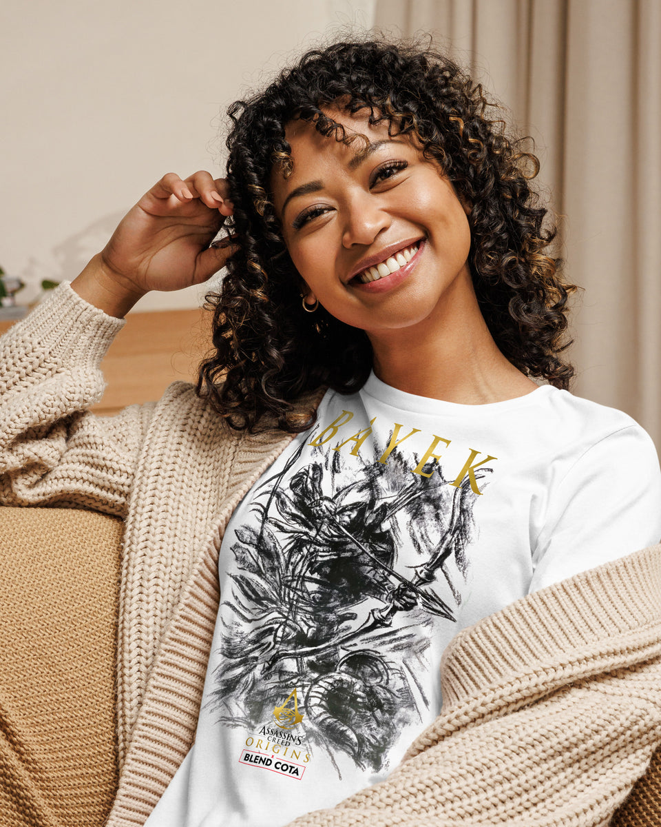 Assassin's Creed® Bayek Drawing Women’s cotton tee - Blend Cota Studios