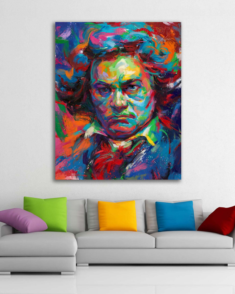 Beethoven - A Symphony of Color (Original Painting) - Blend Cota Studios